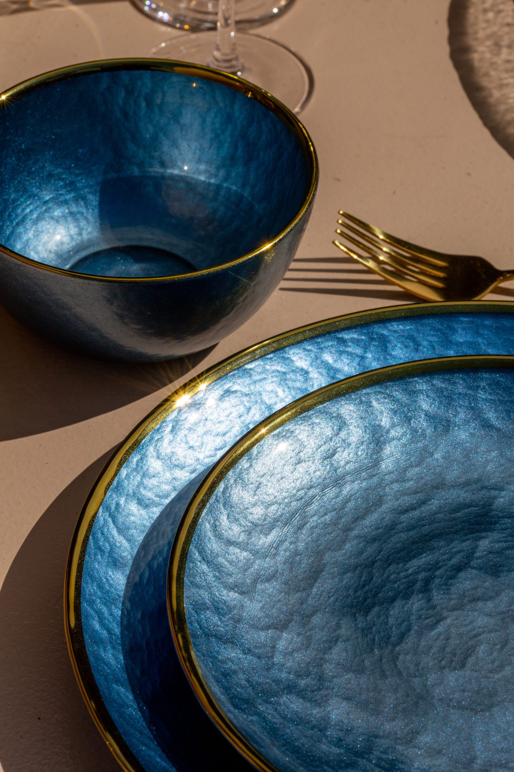 Luxe Ocean Dinner Set – Dinner Plates – In Vogue Home